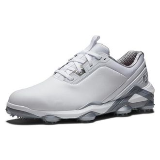 FootJoy Homme Tour Alpha Chaussure de Golf, Blanc Blanc Argent, 43 EU