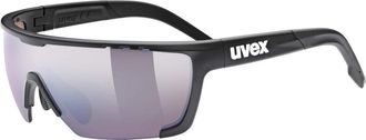 Uvex sportstyle 707 CV - Sportbrille für Damen und Herren - beschlagfreies Sichtfeld - konstraststeigernd - black matt/outdoor - one size