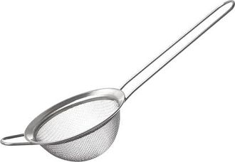 COOK CONCEPT KU6761, 8 cm Stainless Steel Sieve Colander - Practical and Elegant Kitchen Utensil, Ideal for Filtering and Rinsing, Ergonomic Design, Easy to Store 