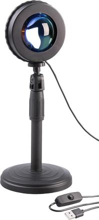 Pearl Dekolampe: LED-Sonnenuntergangsleuchte, Teleskop-Ständer, USB (Sonnenuntergang Projektionslampen, Sonnenuntergangs Tischlampe, Projektor)