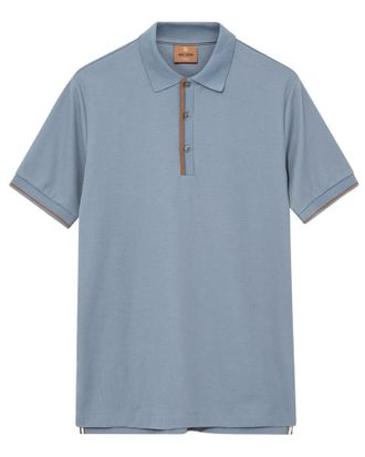 Mos Mosh Poloshirt mit Kontraststreifen an der Knopfleiste in