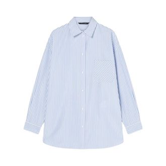 A|X Armani Exchange Femme, Blouses et Chemises, Bleu, Taille: 38 FR Chemise Ray&eacute;e