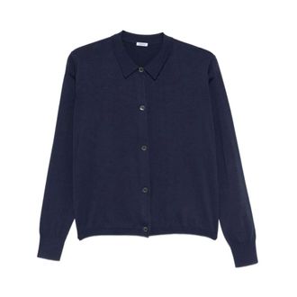 Aspesi Femme, Pulls, Bleu, Taille: 42 FR Cardigan avec col