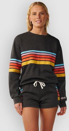 Rip Curl Surf Revival Relaxed Crew Sweater washed black