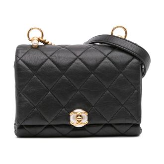 Chanel Sac bandouli&egrave;re matelass&eacute; doccasion - Femme - Pre-owned - Noir - Taille: ONE Size