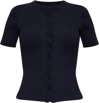 Citizens Of Humanity Ribbed Top Wren - Femme - Pulls - Bleu - Taille: 38 FR