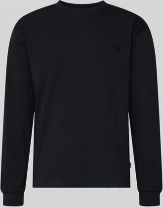 Woodbird Longsleeve mit Label-Stitching Modell Baine