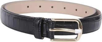 Frankie Shop unisex, Accessoires, Noir, Taille: L Dione Croc Leather Belt