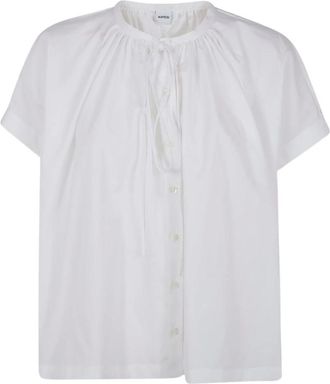 Aspesi Femme, Blouses et Chemises, Blanc, Taille: 40 FR Chemise &agrave; col nou&eacute;