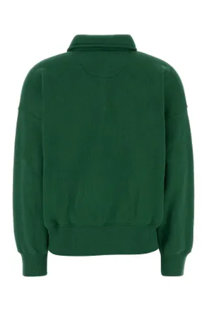 Polo Ralph Lauren Womens Green Cotton Blend Polo Shirt Bushgreen Exterior: Polyester Felpe Sweater