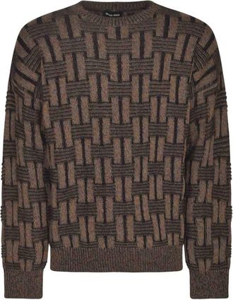 Giorgio Armani Pull Col Rond - Bleu