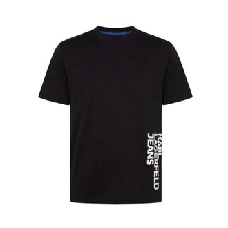 Karl Lagerfeld Homme, Tops, Noir, Taille: S Vertical Logo T-Shirt