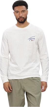 Tommy Jeans Long Sleeve Tops - - Tops - Herren - Wei&szlig; - L