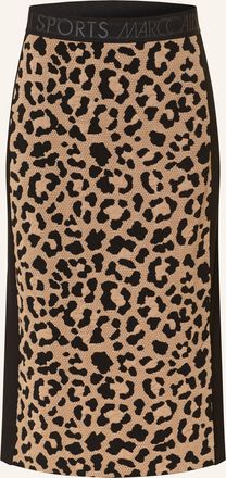 Marc Cain Rock Im Materialmix schwarz