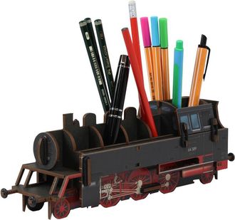 Werkhaus Stiftebox Dampflok, 7,8 x 9,2 x 27,5 cm