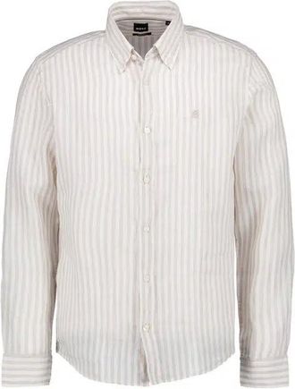 HUGO BOSS Herren Hemd beige Leinen