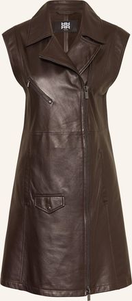 Riani Riani Lederkleid rot