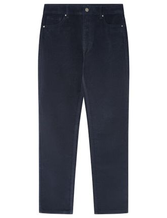 Springfield Damen 6838053 Schmale Cordhose, Maritimes Blau, 36W/29L