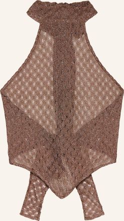 Missoni Stricktop Mit Glitzergarn braun