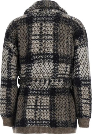Brunello Cucinelli Sequin-Embellished Mohair Wool Blend Cardigan