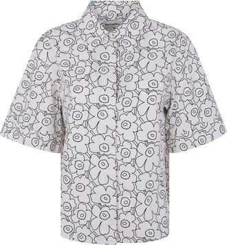 Marimekko Femme, Blouses et Chemises, Noir, Taille: 34 FR Chemise &agrave; Imprim&eacute; Floral