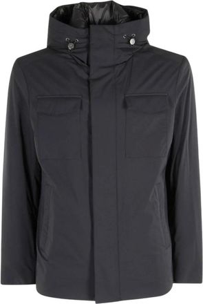 Montecore Homme, Vestes, Noir, Taille: XL piumini e parka poliestere