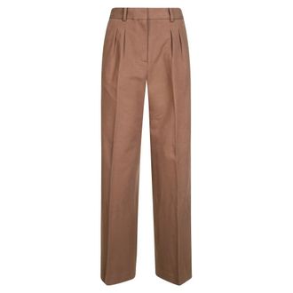 Circolo 1901 Femme, Pantalons, Brun, Taille: 40 FR Pantalone Pinces