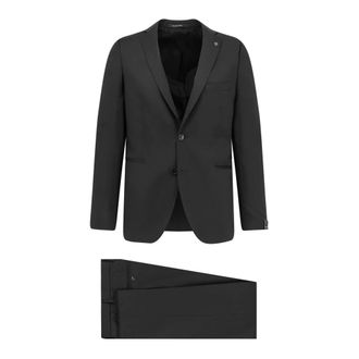 Tagliatore Homme, Costumes, Noir, Taille: L Costume en laine vierge &agrave; un bouton