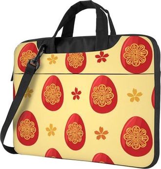 Generic Red Eggs Housse de protection antichoc pour ordinateur portable de 15,6 avec bandouli&egrave;re pour homme et femme, multicolore, 15.6 inch