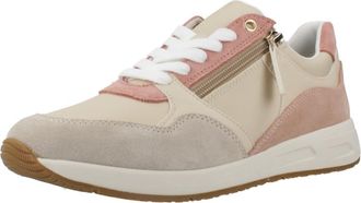 Geox Damen D BULMYA B Sneaker, Papyrus/Lt Taupe, 38 EU