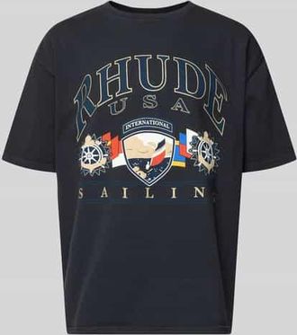 Rhude Relaxed Fit T-Shirt mit Motiv-Print