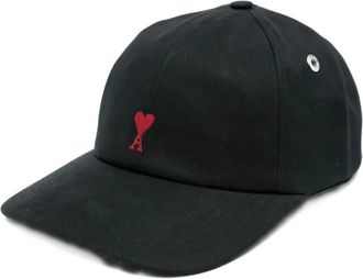 Ami Homme, Accessoires, Noir, Taille: ONE Size Ami de Coeur Embroidery Cap