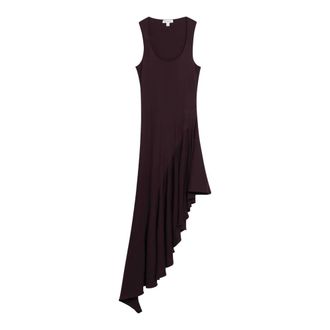 Alaia Femme, Robes, Brun, Taille: 36 FR Asymmetric Fluid Dress