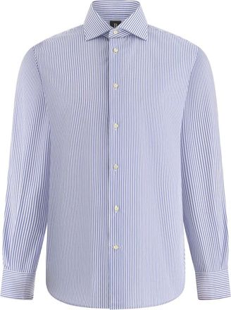 Boggi Milano Homme, Chemises, Bleu, Taille: L Chemise &agrave; Rayures Col Windsor Coupe R&eacute;guli&egrave;re