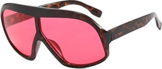 Generic Lunettes De Soleil Sport &Agrave; Grande Monture For Hommes, For Les Vacances En Plein Air Et La Conduite(Pink)