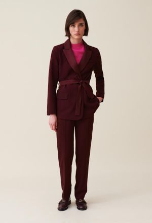 Claudie Pierlot Veste tailleur boutonnée ceinturée
