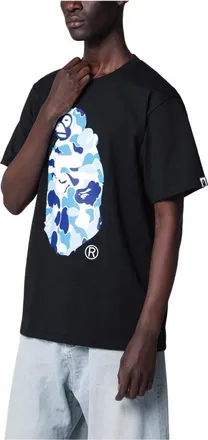 A Bathing Ape A Bathing Ape, Homme, Tops, Bleu, Taille: XL ABC Camo Milo On Big Ape Tee