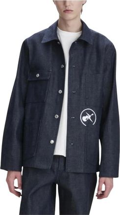 A.P.C. A.p.c., Homme, Vestes, Bleu, Taille: XS Grand Jack Jacket