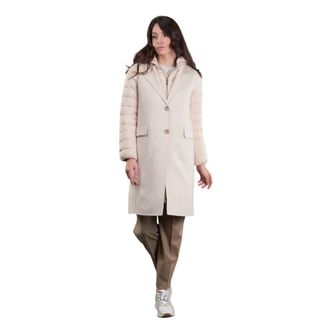 Moorer Femme, Manteaux, Beige, Taille: 36 FR Manteau Jaya-Cwx