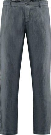 Bomboogie Homme, Pantalons, Bleu, Taille: W30 Pantalon de jogging en lin pur