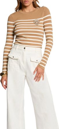 Morgan Pullover, Camel M, Small