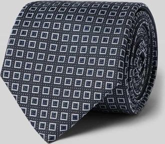 HUGO BOSS Krawatte aus Seide-Mix mit Allover-Muster