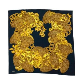 Chanel Foulard en soie Pre-owned - Femme - Pre-owned - Noir - Taille: ONE Size