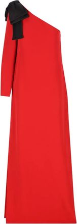 Valentino Garavani Seidenkleid mit Schleife - Rot