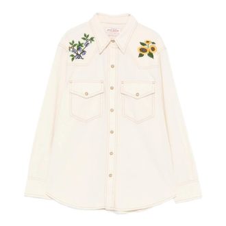 Filson Besticktes Westernhemd - - Blouses & Shirts - Damen - Beige - XS