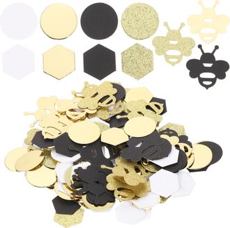 SOLUSTRE 180 St&uuml;ck Papierkonfetti Bienen Motiv Buntes Party Konfetti f&uuml;r Geburtstagsdeko und Tischschmuck Leichtes Papierkonfetti f&uuml;r Babypartys und Selbstgema