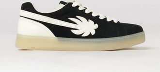 Palm Angels Zweifarbige Low-Top-Sneaker aus Leder mit Logo-Print