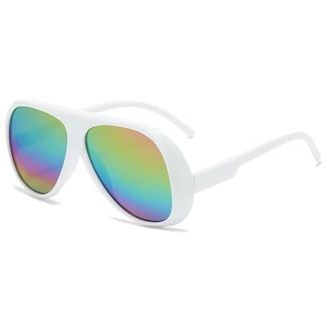 Generic Lunettes De Soleil Unisexes For La Conduite En Ext&eacute;rieur, Le Sport, Les Vacances Et F&ecirc;tes(White)