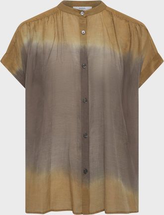 Gerard Darel Chemise tie and die en coton et soie - CLEMMY - Marron