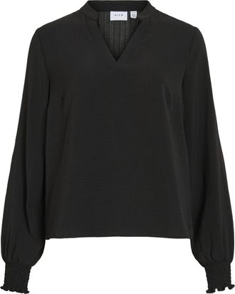 Vila Vilovie L/S V-Neck Smock Top - Noos